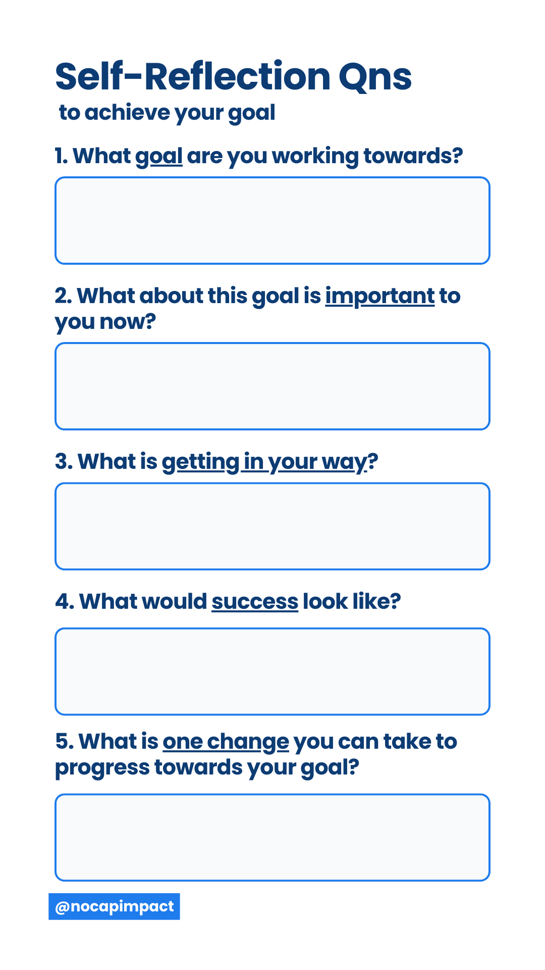 Self-Reflection Questions to Achieve Your Goals - Making Meaningful